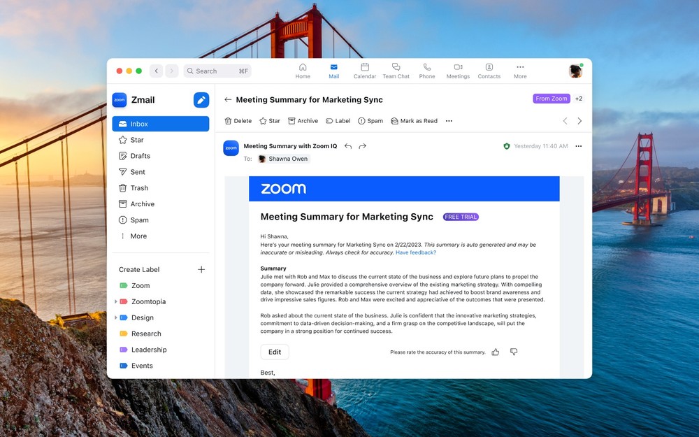 Perdeu uma reunião? IA do Zoom vai resumir tudo o que foi dito