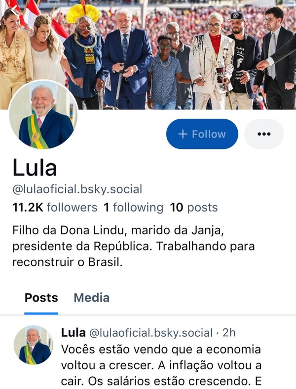 Lula e governistas criam conta no Bluesky, rede social rival do X ...