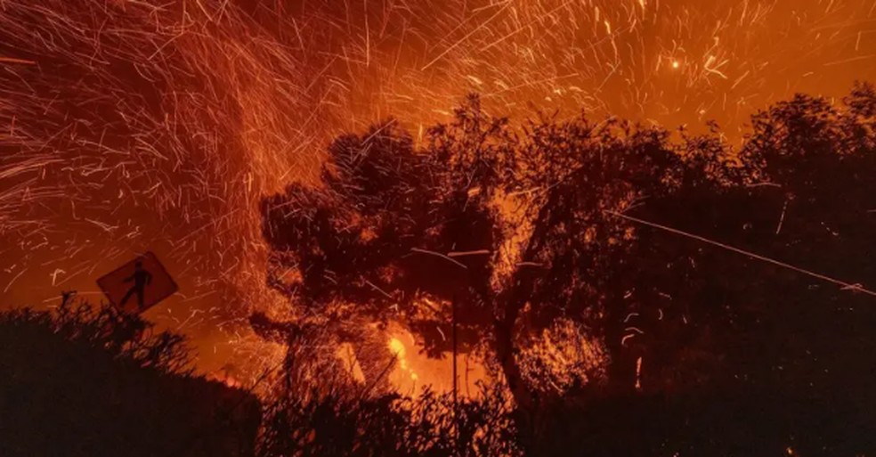 5 imagens que explicam a rápida propagação do fogo nos incêndios em Los ...