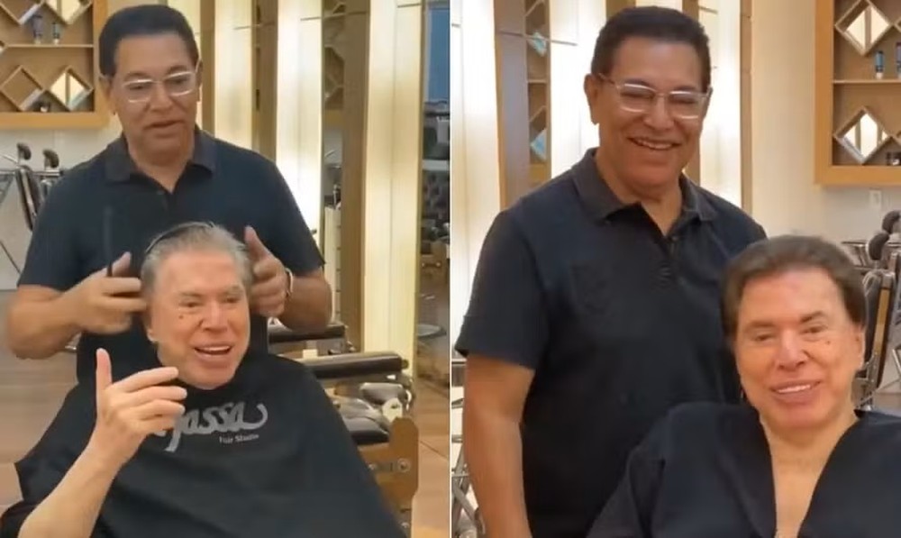 Silvio Santos cuidava do visual há 40 anos com o mesmo cabeleireiro ...