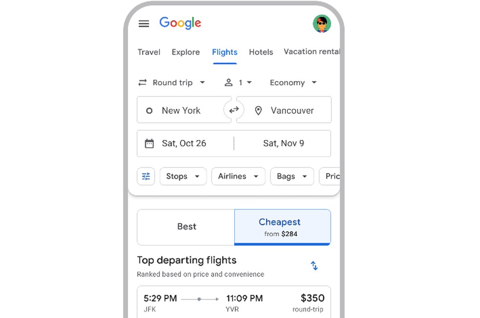 Google Flights inclui recurso que promete ajudar passageiros a ...