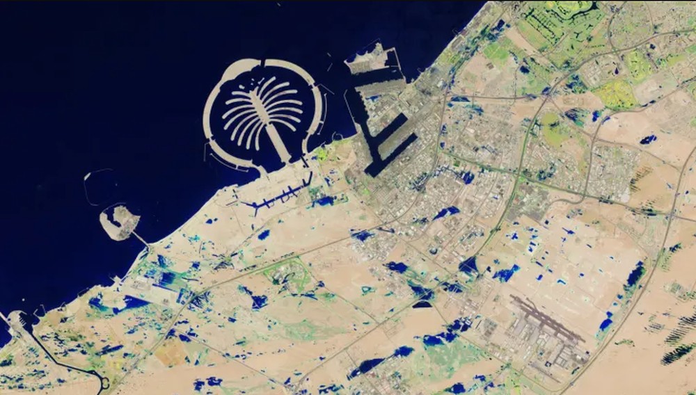 NASA divulga fotos de satélite de Dubai e Abu Dhabi antes e depois de ...