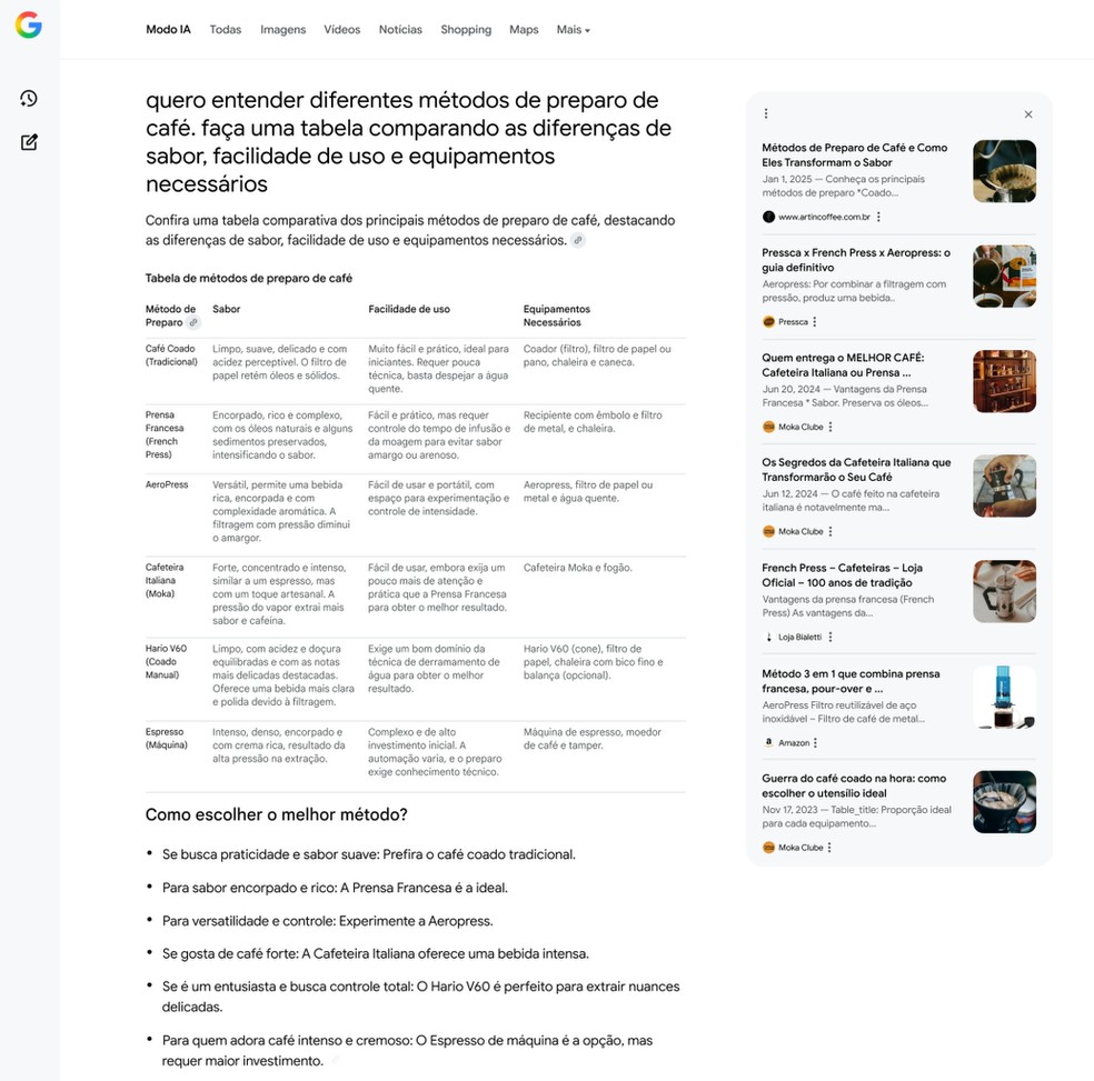 Modo IA: Google anuncia chegada de seu novo modelo de busca com ...