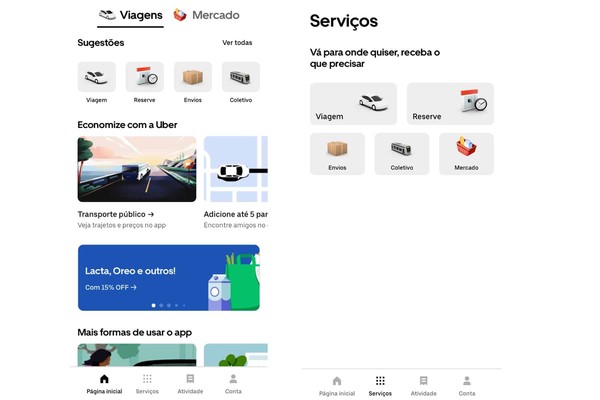 Uber atualiza app com novo design e funções; veja o que mudou ...