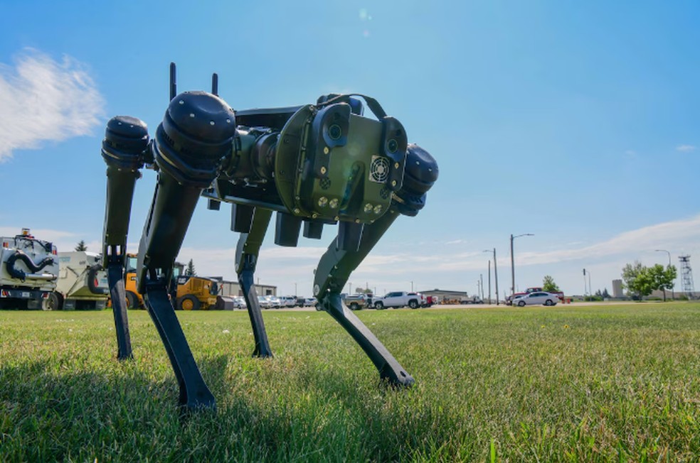 Guerra do futuro terá cães-robôs equipados com armas, lancha-chamas e ...