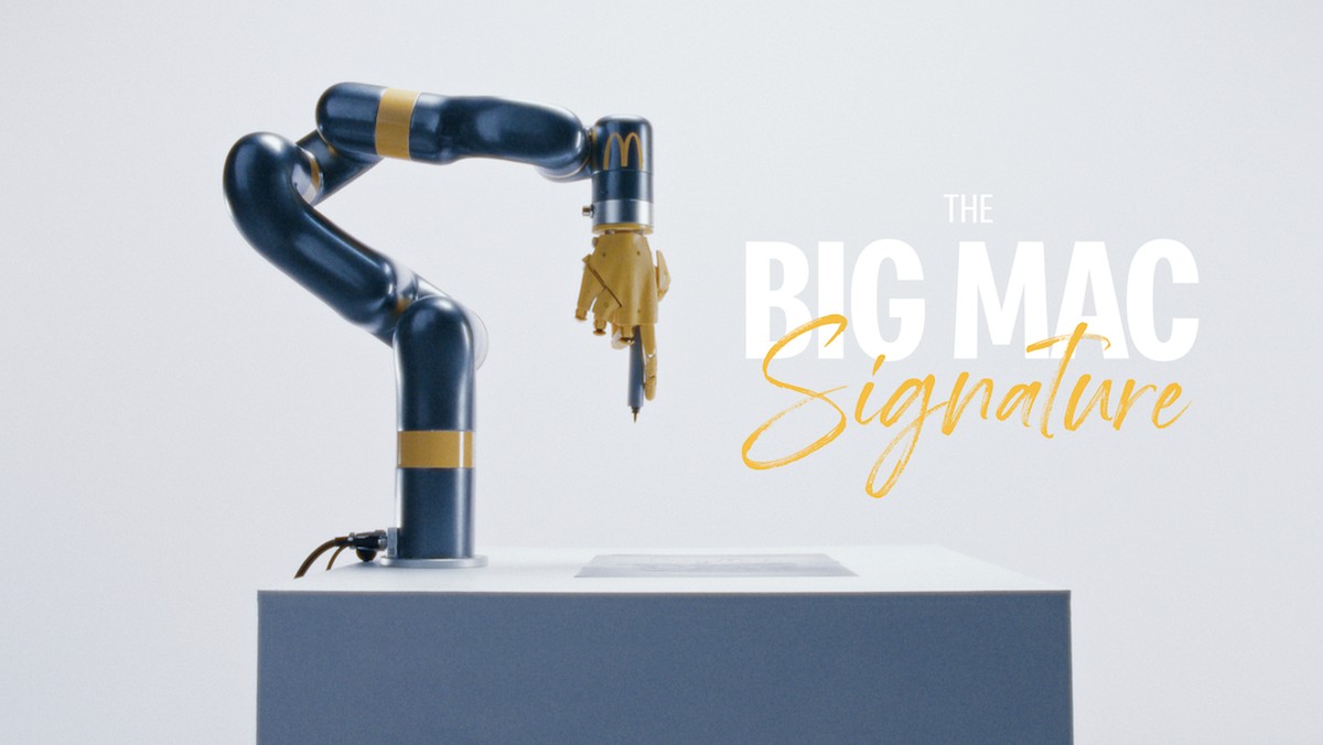 McDonald's usa robô para criar 'assinatura oficial' do Big Mac ...
