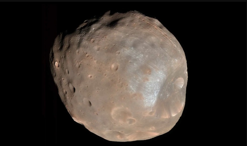 Sonda da Nasa em Marte olha para cima e registra momento em que lua ...