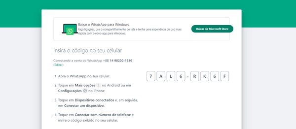 Como entrar no WhatsApp Web sem QR Code?