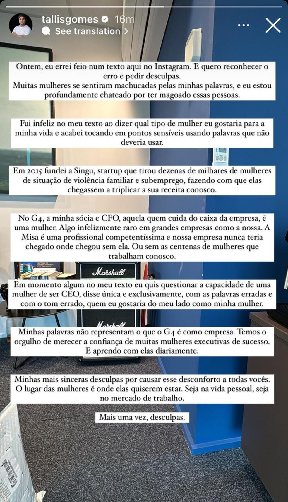 'Deus me livre de mulher CEO', afirma Tallis Gomes, fundador da Easy Taxi, em post que viralizou ...