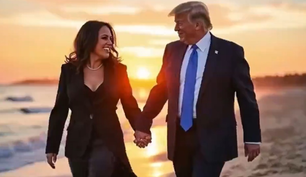 IA une adversários Donald Trump e Kamala Harris em vídeo