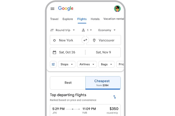 Google Flights inclui recurso que promete ajudar passageiros a ...
