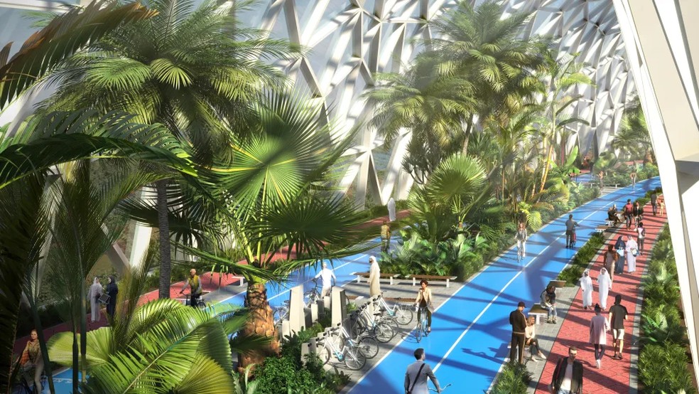 Dubai planeja ciclovia climatizada com 93 quilômetros e fazendas ...