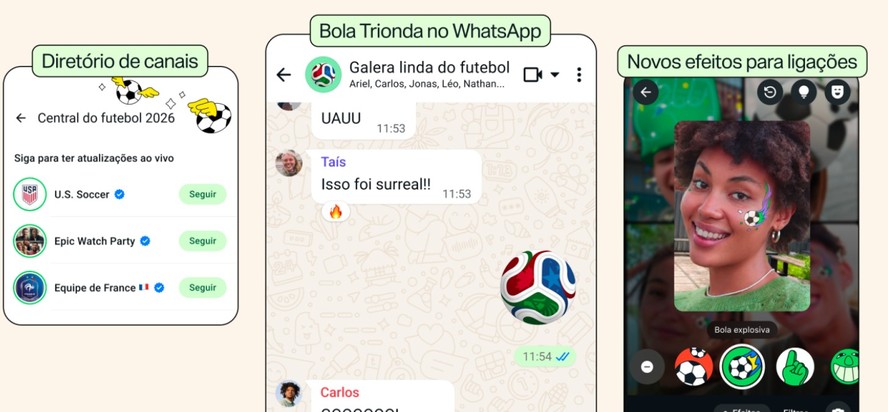 No clima da Copa, WhatsApp troca emoji de bola por Trionda e lança ...